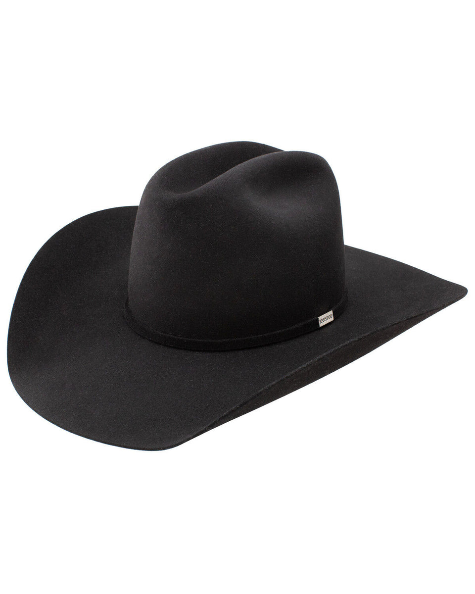 Resistol Five Star 5X Black Felt Western Cowboy Hat – RR Western Wear